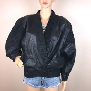 Winlit | Jackets & Coats | Winlit Retro Vintage Leather Bomber Jacket ...